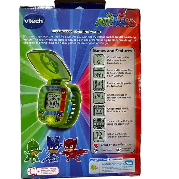 Vtech PJ Masks | Toys | Vtech Pj Masks Super Gekko Learning Watch ...
